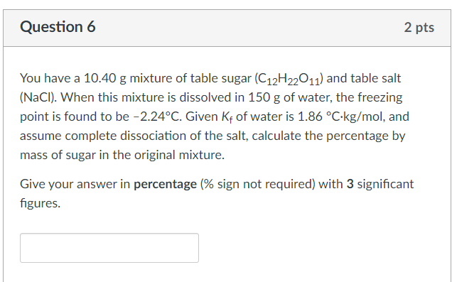 Solved You have a 10.40 g mixture of table sugar (C12H22O11) | Chegg.com