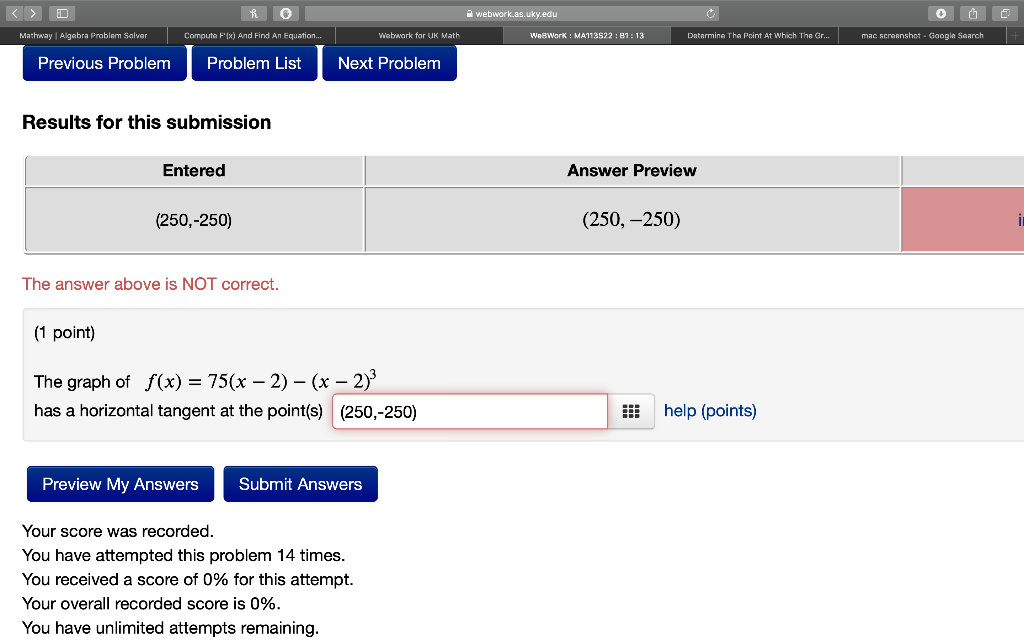 Solved webwork.as.uky.edu Mathway | Algebra Problem Solver | Chegg.com
