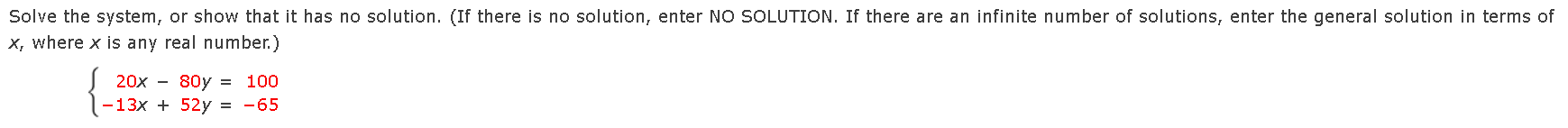 Solved xI where x is any real number.) | Chegg.com