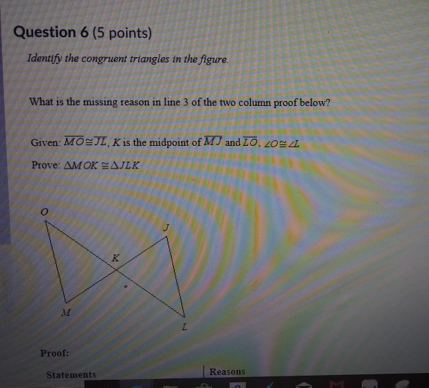 Solved Question 6 (5 points) Identify the congruent | Chegg.com Solved Question 6 (5 points) Identify the congruent | Chegg.com