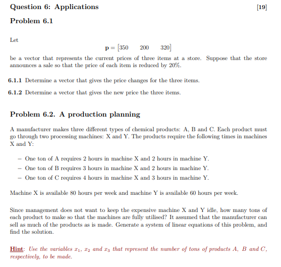 Solved \\[ \\mathbf{p}=\\left[\\begin{array}{lll} 350 & 200 | Chegg.com