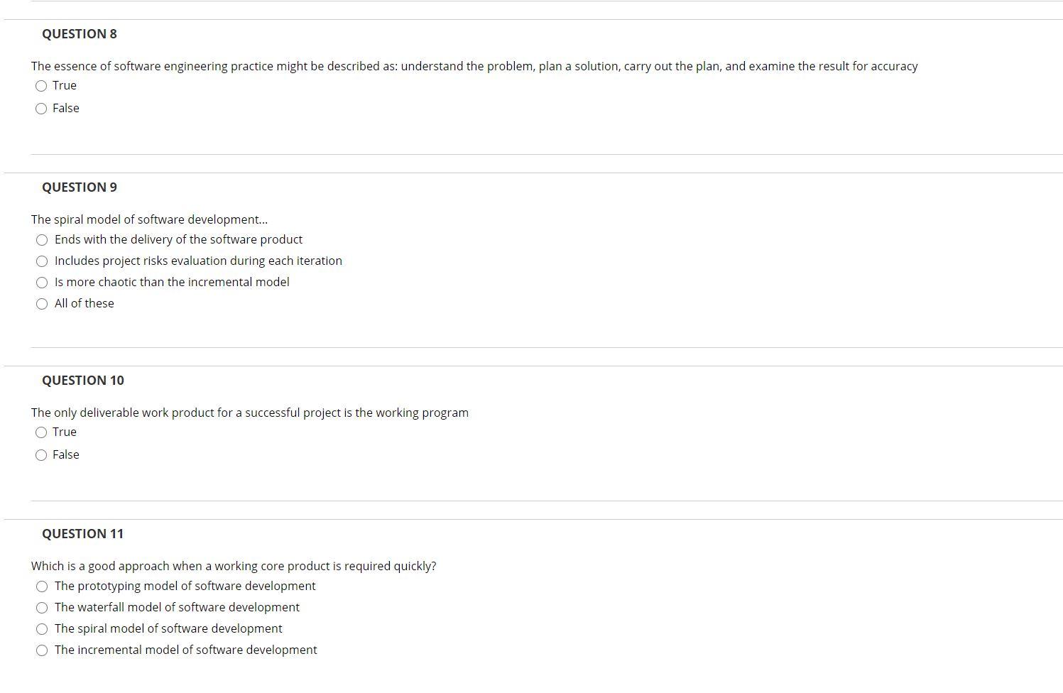 Solved QUESTION 8 The essence of software engineering | Chegg.com