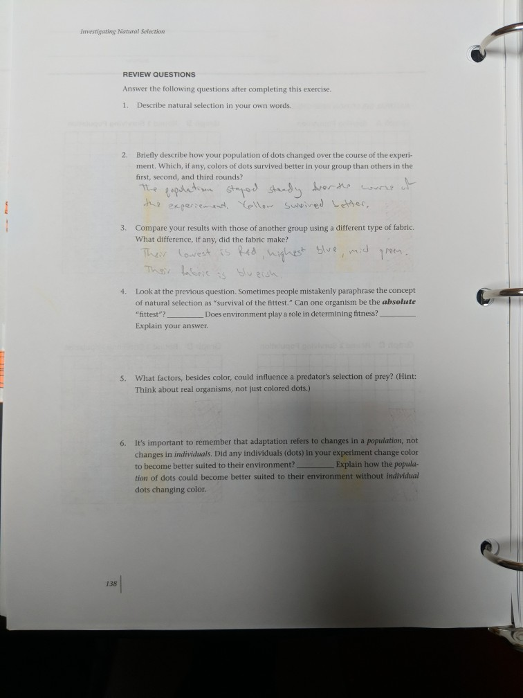 Solved Ivestigating Natural Selection REVIEW QUESTIONS Chegg solved-ivestigating-natural-selection-review-questions-chegg