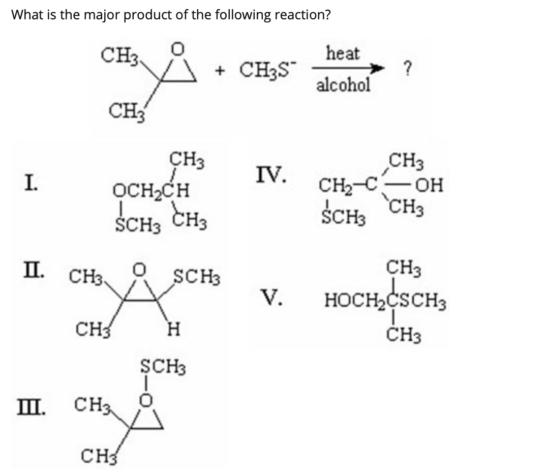Solved What is the major product of the following reaction? | Chegg.com