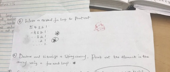 Solved Write a nested loop to print out: 54321 | Chegg.com