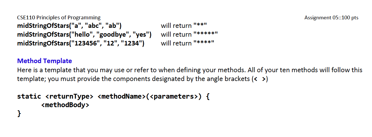 Solved public class Assignment05 { public static void | Chegg.com