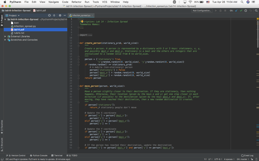 I need help in Computer Science for Python programing | Chegg.com