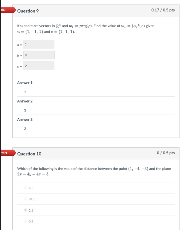 Solved If u and v are vectors in Rn and w1=projvu. Find the | Chegg.com