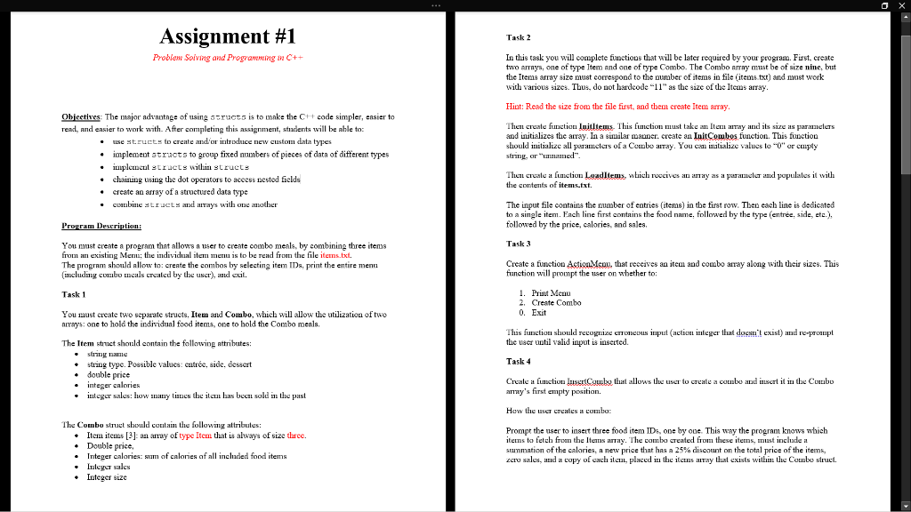 Solved Task 2 Assignment #1 Problem Solving and Programming | Chegg.com