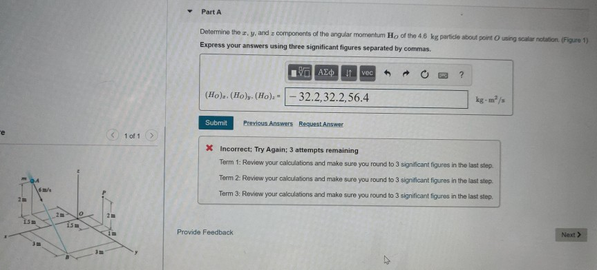 Solved Part A using scalar notation. (Figure 1 Determine the | Chegg.com