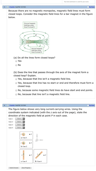 Solved Because there are no magnetic monopoles, magnetic | Chegg.com