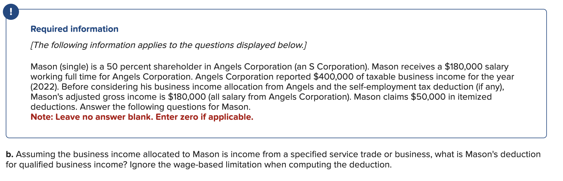 Solved Required information [The following information | Chegg.com