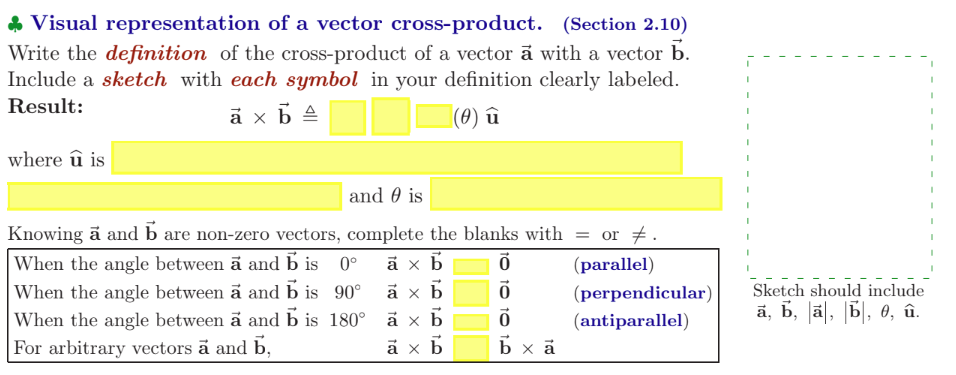 Solved & Visual representation of a vector cross-product. | Chegg.com