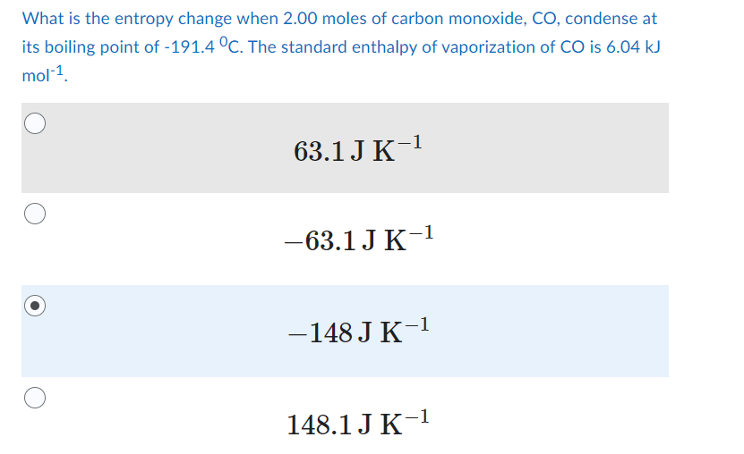 Solved What is the entropy change when 2.00 ﻿moles of carbon | Chegg.com