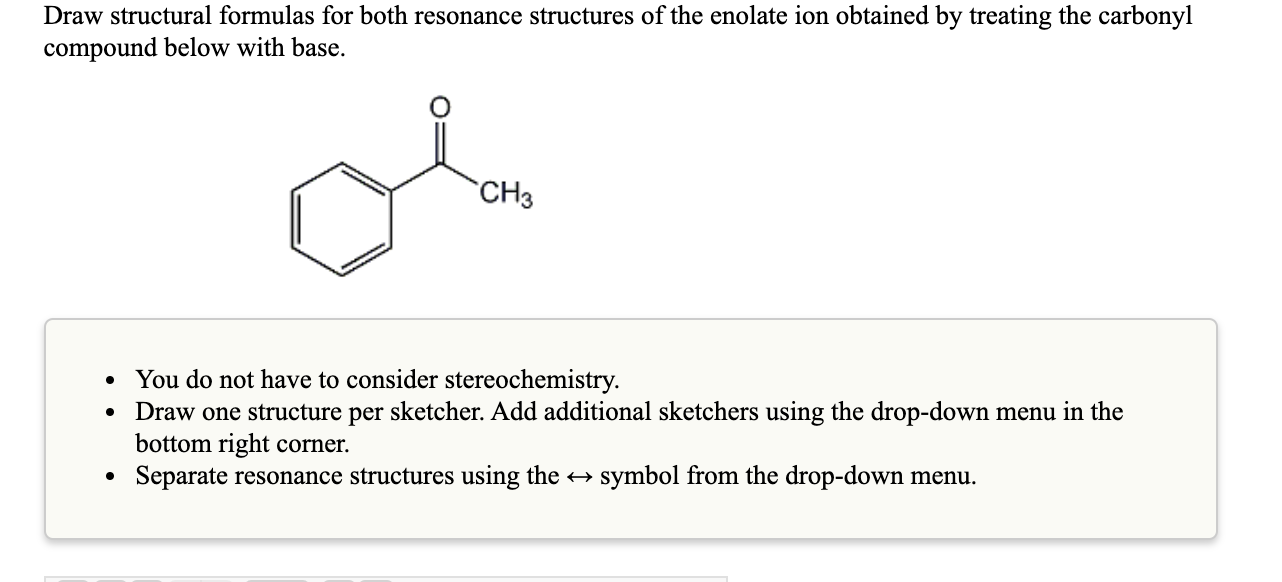 Solved Draw structural formulas for both resonance | Chegg.com