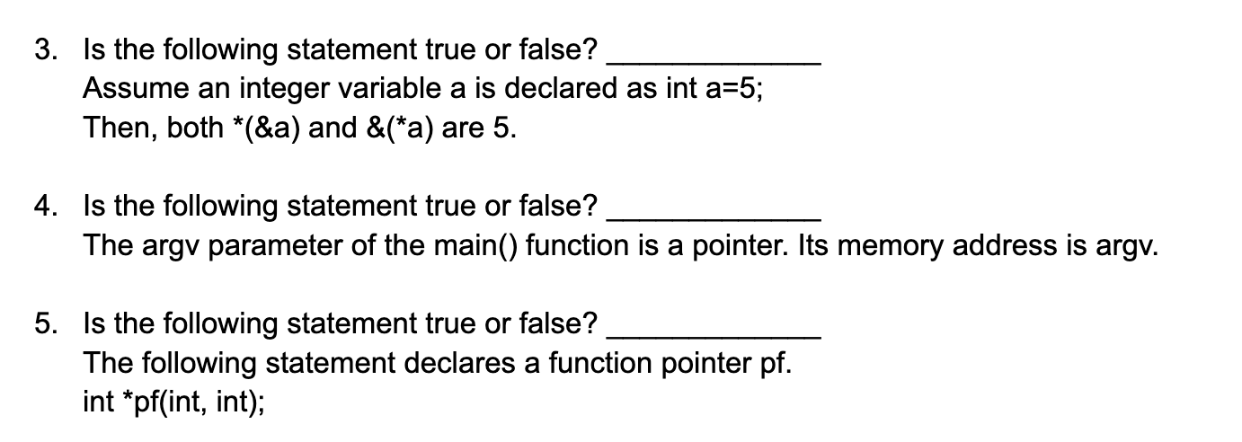 Solved Is the following statement true or false?Assume an | Chegg.com