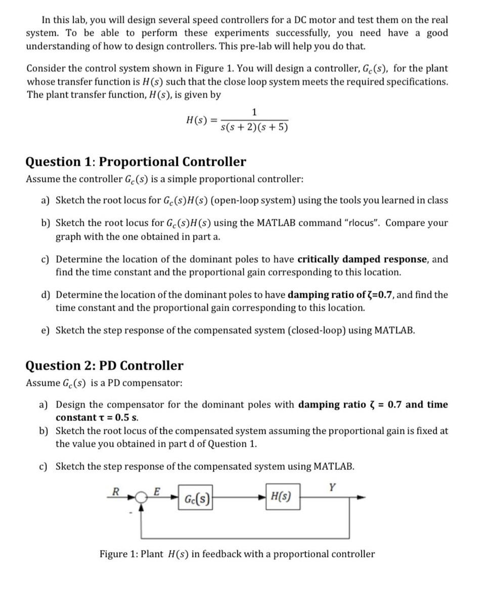Solved In this lab, you will design several speed | Chegg.com
