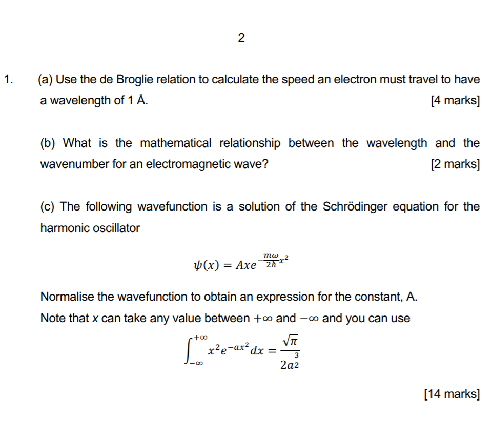 Solved (a) Use the de Broglie relation to calculate the | Chegg.com