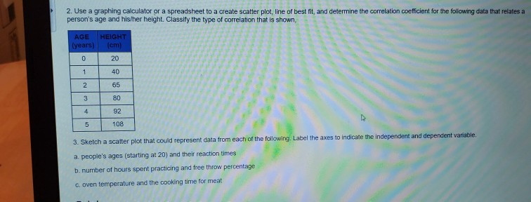 Solved 2. Use a graphing calculator or a spreadsheet to a | Chegg.com
