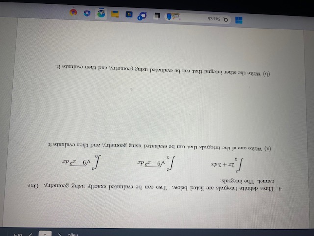 Solved Three definite integrals are listed below. Two can be | Chegg.com