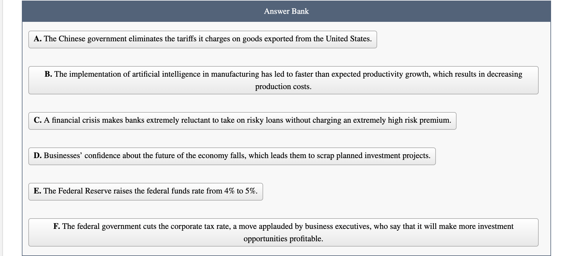 Solved The Fed Model - End of Chapter Problem a. Predict how | Chegg.com