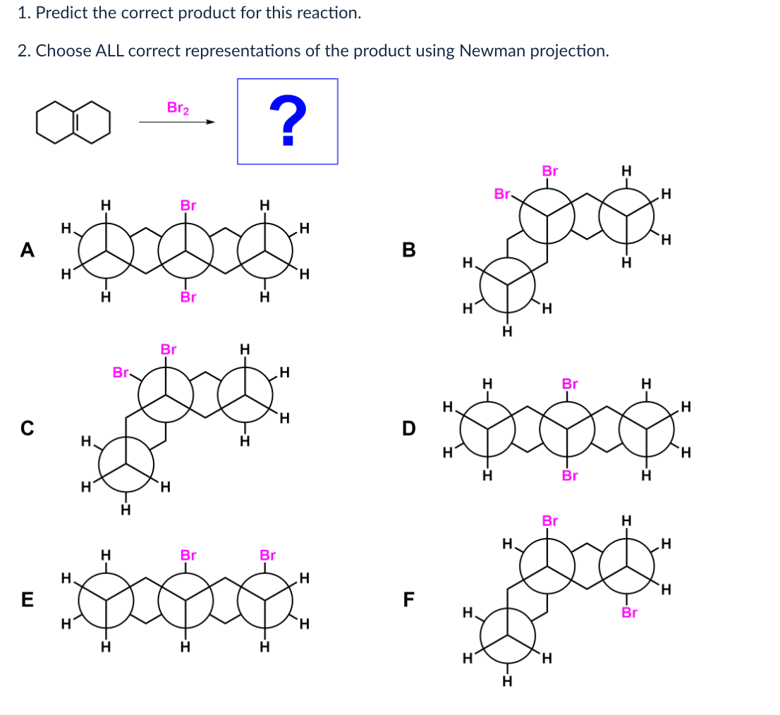 Solved 1. Predict the correct product for this reaction. 2. | Chegg.com