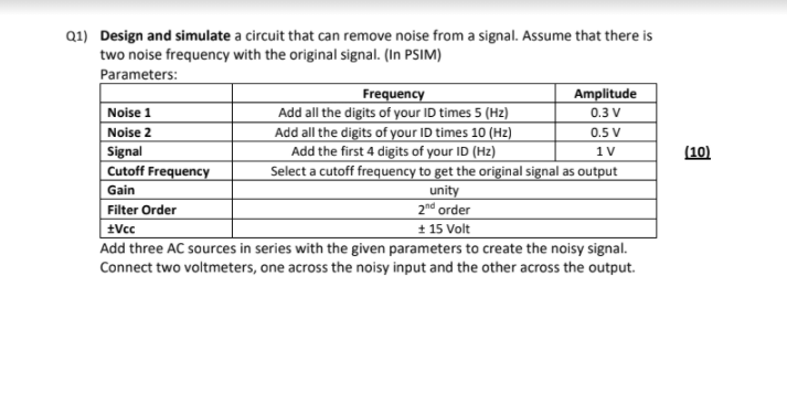 Solved psim .SCREENSHOT OF psim CKT.[.FOR NOISE | Chegg.com
