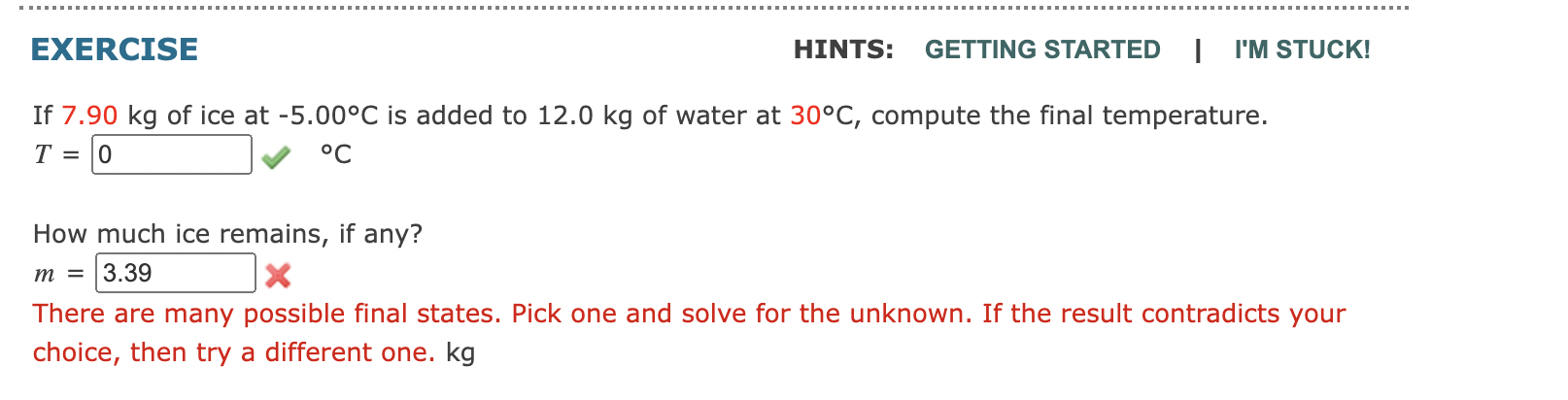 Solved EXERCISE HINTS: GETTING STARTED | I'M STUCK! If 7.90 | Chegg.com