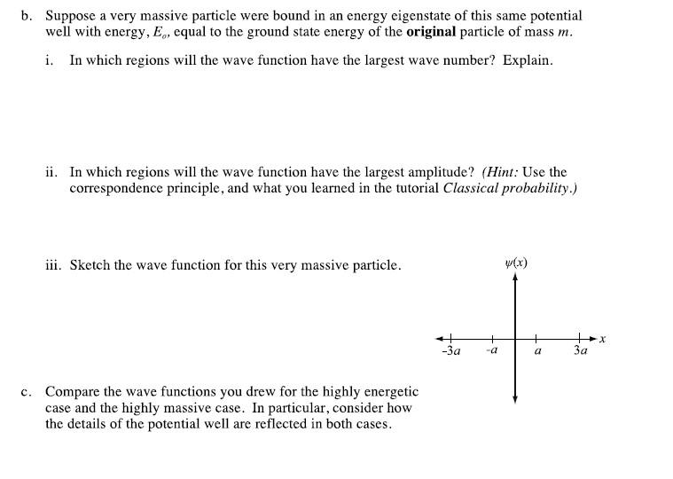 Solved V(x) ground state wave function 2. A particle of mass | Chegg.com