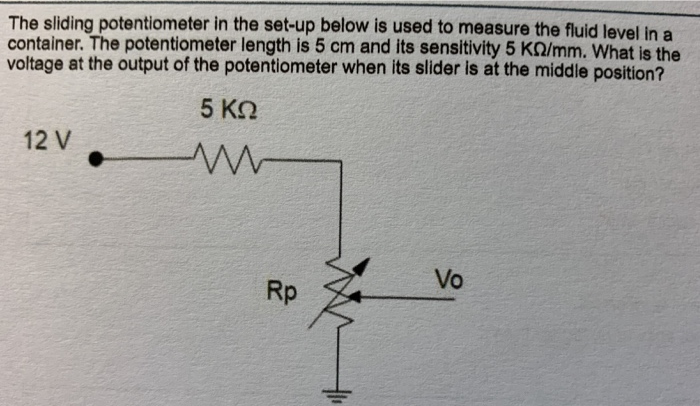 Solved The sliding potentiometer in the set-up below is used | Chegg.com