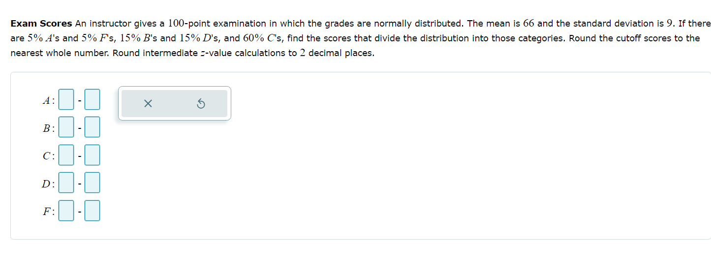 Solved Exam Scores An instructor gives a 100-point | Chegg.com
