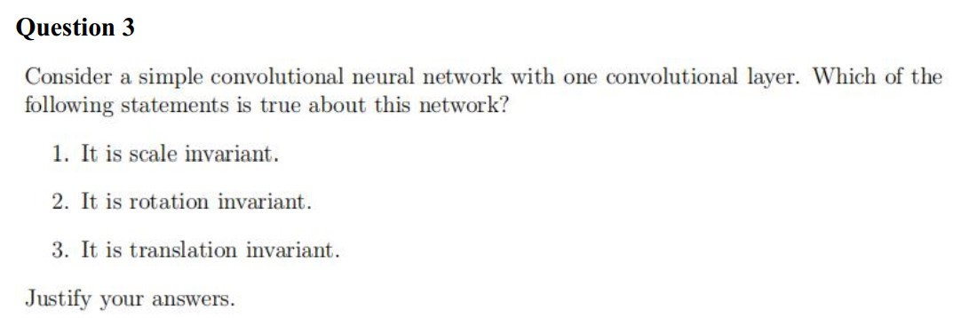 Solved Consider a simple convolutional neural network with | Chegg.com