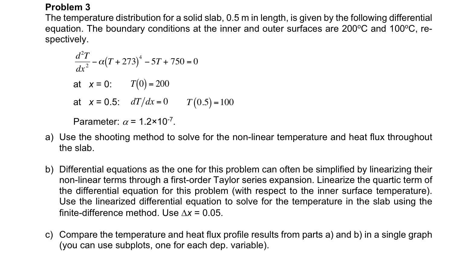 Problem 3 The temperature distribution for a solid | Chegg.com
