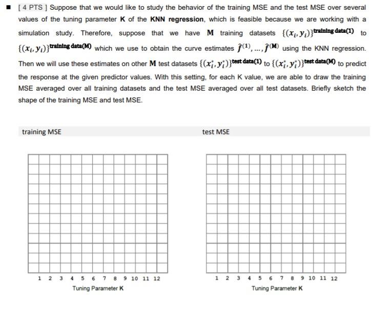 Consider using the 3-nearest-neighbor regression to | Chegg.com