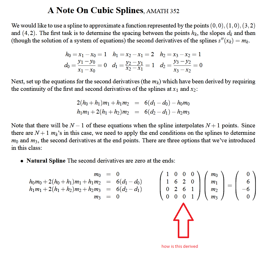 Solved We would like to use a spline to approximate a | Chegg.com