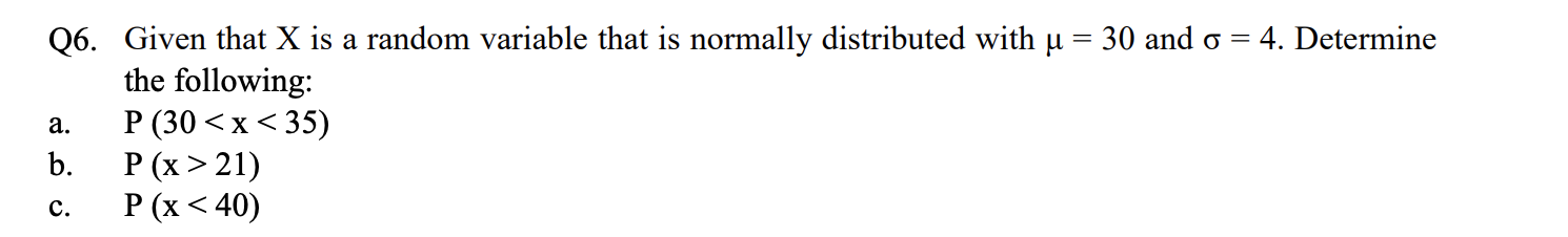 Solved Q6. Given that X is a random variable that is | Chegg.com