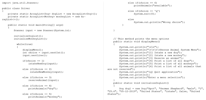 Solved help with Grazioso Java code Directions Your team | Chegg.com