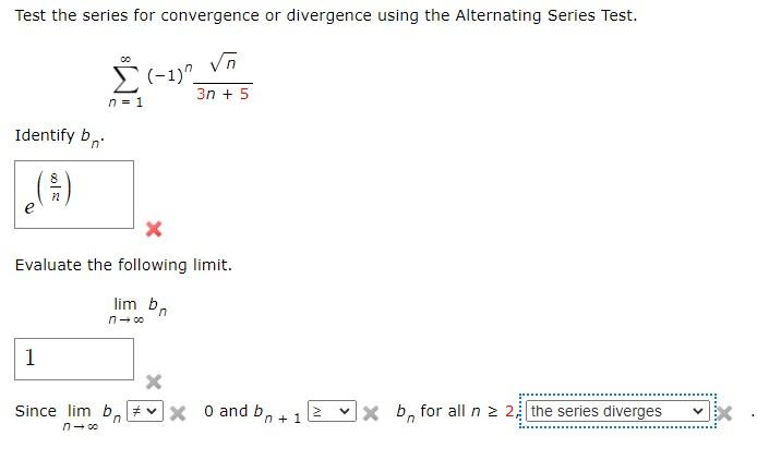 Solved Test the series for convergence or divergence using | Chegg.com