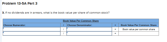 Solved Required Information Problem 13-5A Computation of | Chegg.com