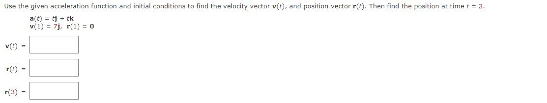 Solved Use the given acceleration function and initial | Chegg.com