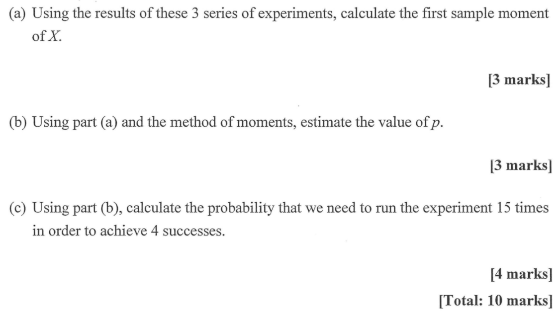 Solved Suppose X follows a negative binomial distribution, | Chegg.com