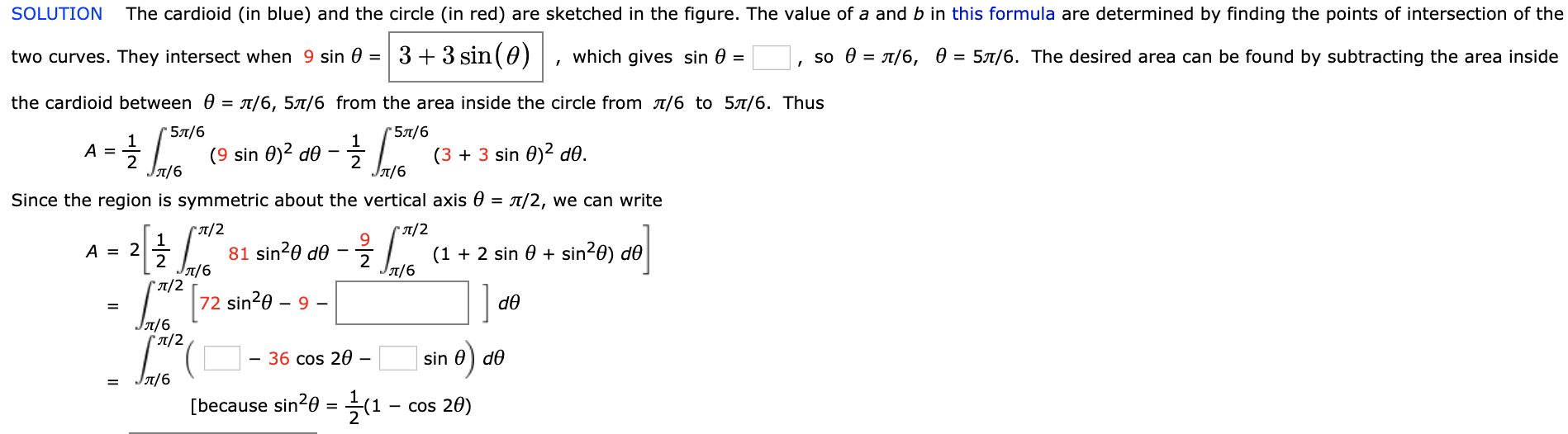 Solved Find the area of the region that lies inside the | Chegg.com