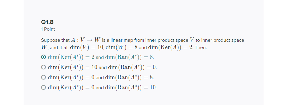 Solved Q1.6 1 Point Are the following matrices unitarily | Chegg.com