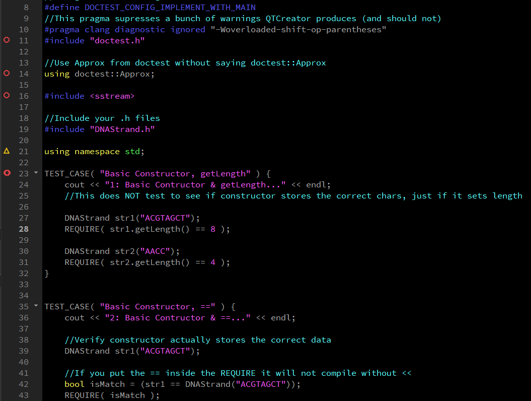 Assignment Instructions Submit files: DNAStrand.cpp / | Chegg.com