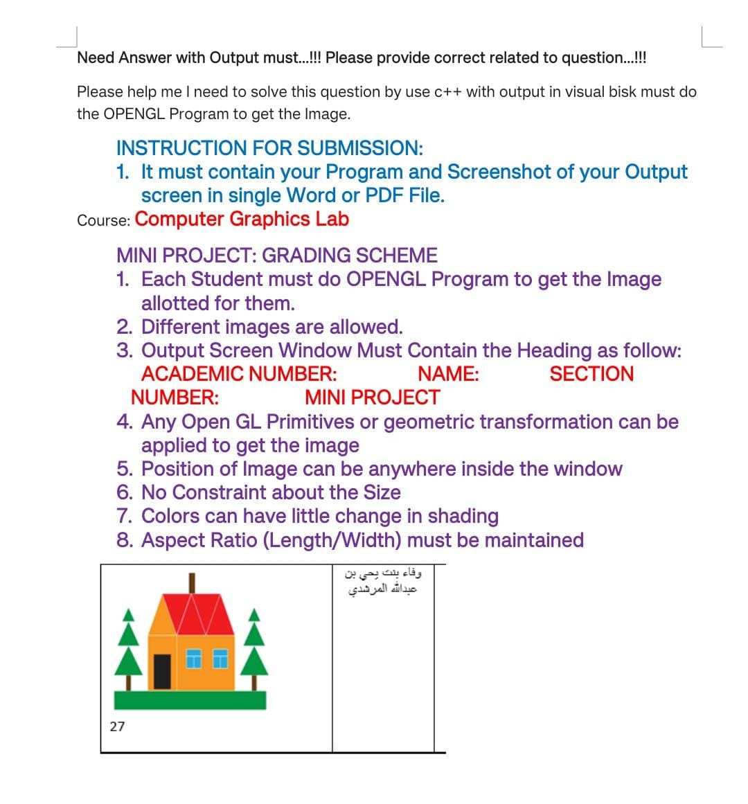 Solved Need Answer with Output must...!!! Please provide | Chegg.com