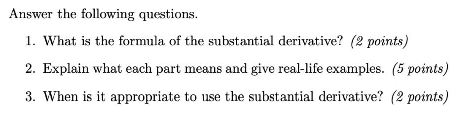 Solved Answer the following questions. 1. What is the | Chegg.com