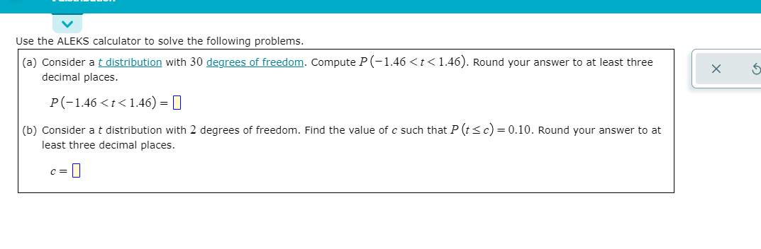 Solved Use the ALEKS calculator to solve the following | Chegg.com
