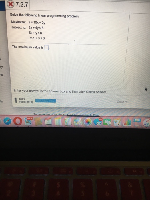 Solved Solve the following linear programming problem. | Chegg.com