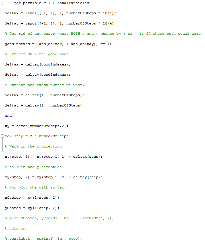 Solved Hi, I have a 2D Random Walk code created by someone | Chegg.com