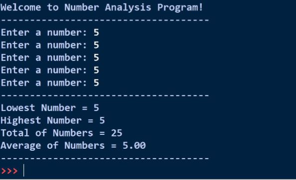 Solved Developing a modular Number Analysis Program (using | Chegg.com
